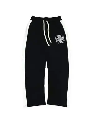 Mixed Emotion Quarter Logo-print Track Pants