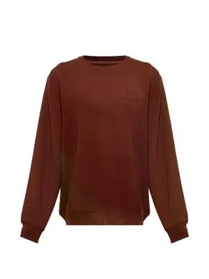 Paul Smith Logo-embossed Crew-neck Sweater - Brown