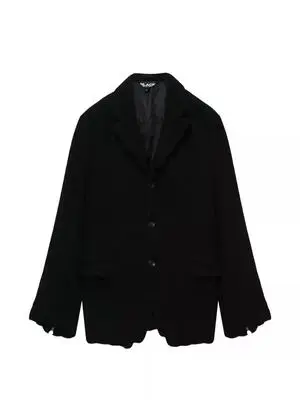 Comme Des Garçons Zip-detail Wool Jacket