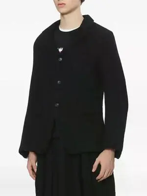 Comme Des Garçons Zip-detail Wool Jacket