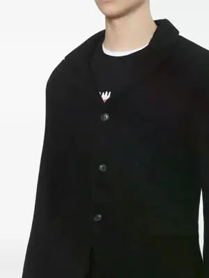 Comme Des Garçons Zip-detail Wool Jacket