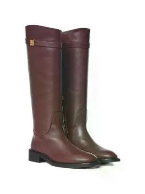 COCCINELLE Pansy Logo-plaque Buckled Boots