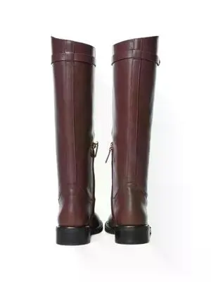 COCCINELLE Pansy Logo-plaque Buckled Boots