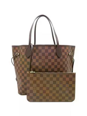 LOUIS VUITTON 2021-2026 Damier Ebene Neverfull Mm Tote Bag - Brown