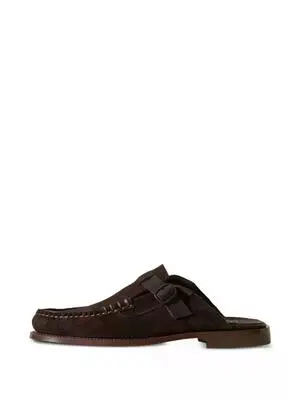 Hereu X Commas Buckle-strap Mules - Brown
