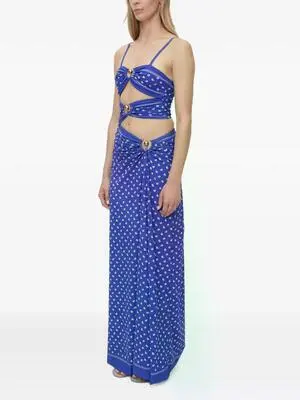 Christopher Esber Bandana Ruched Orbit Maxi Dress