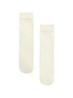 Wolford Polka-dot Net Socks - White