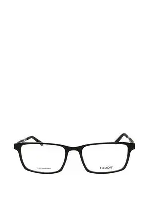 FLEXON Rectangle-frame Glasses - Black