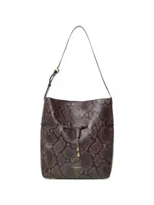 GIANNI CHIARINI Large Sienna Snakeskin-effect Tote Bag