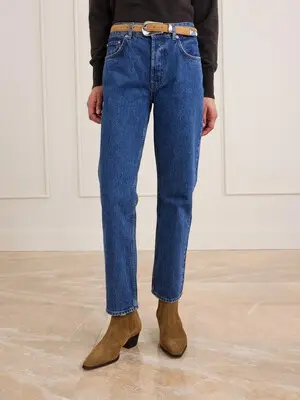 ANINE BING Mid-rise Slim-leg Jeans