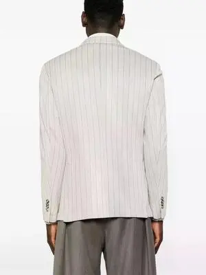 MANUEL RITZ Double-breasted Regimental-stripe Blazer