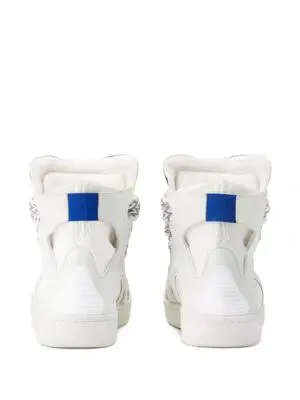 LANVIN Curb High Top Sneakers In Knit
