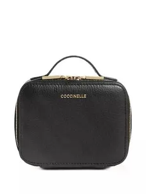 COCCINELLE Medium Grained Leather Jewelry Case - Black