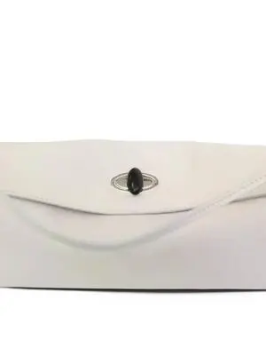 Christopher Esber Doba Quartz Turnlock Shoulder Bag - White