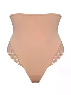 Wolford Romantic Net High-waisted Briefs - Pink