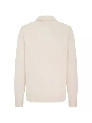 AMARANTO Long-sleeved Polo Sweater