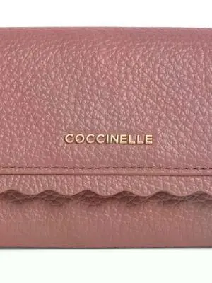 COCCINELLE Lace Scalloped-edge Pebbled Wallet