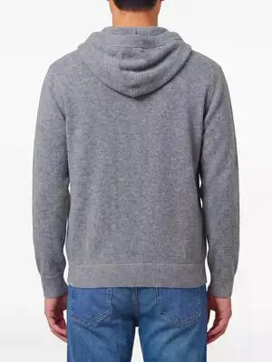 ROBERTO COLLINA Merino Wool Zip-up Hoodie