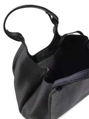 GIANNI CHIARINI Medium Dua Grained-leather Shoulder Bag