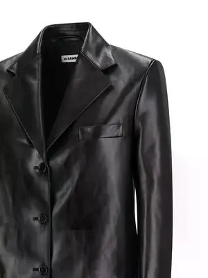 JIL SANDER Leather Tailored Jacket