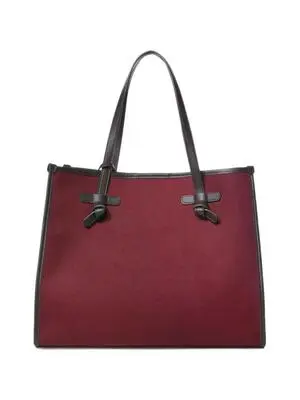 GIANNI CHIARINI Marcella Leather-trim Tote Bag - Red