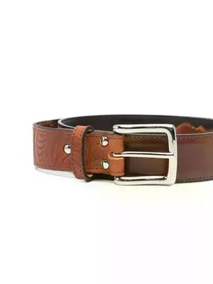 MAGLIANO Embossed Leather Belt