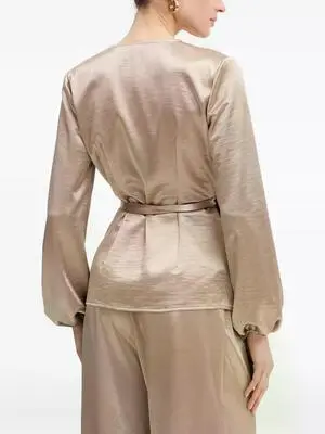 Guess Satin Wrap Blouse