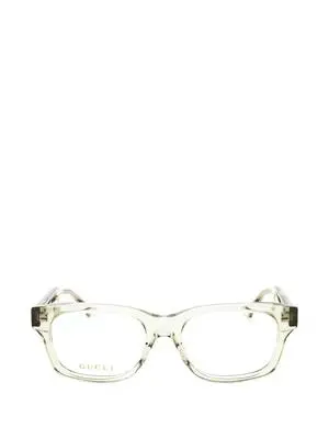 Gucci Rectangle-frame Glasses - Neutrals
