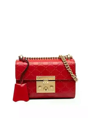 Gucci 2016-2026 Small Guccissima Padlock Crossbody Bag