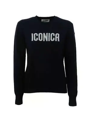 MC2 SAINT BARTH Iconica Strass-embellished Sweater - Blue