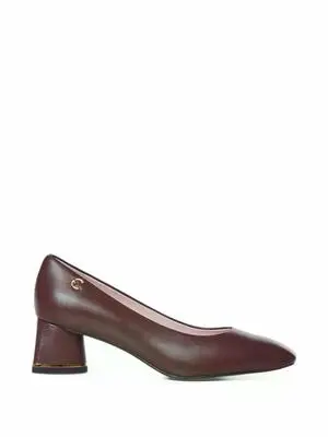 COCCINELLE C-everyday Logo-plaque Block-heel Pumps