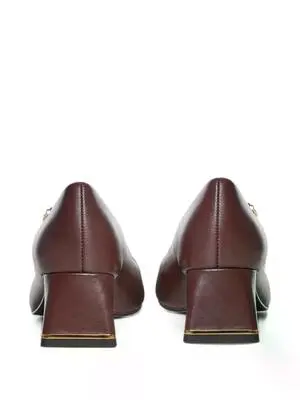 COCCINELLE C-everyday Logo-plaque Block-heel Pumps