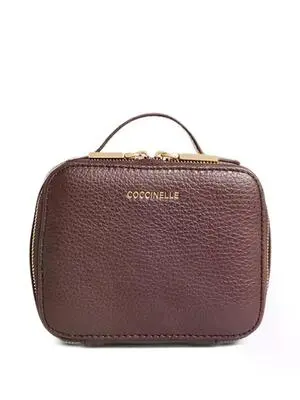 COCCINELLE Grained-leather Jewelry Case
