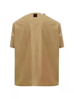 Emporio Armani Logo-patch Panelled T-shirt