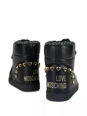 Moschino Heart-embellished Mountain Boots