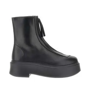 THE ROW Leather Zipped Boots