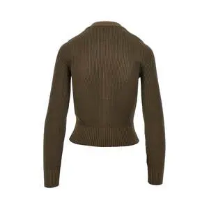 Saint Laurent Ribbed Vicoe Cardigan