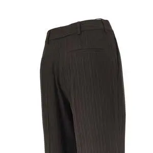Saint Laurent Pinstriped Crepe Pants