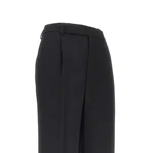 Saint Laurent Wool-blend Crepe Pants
