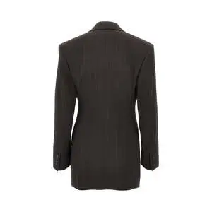 Saint Laurent Pinstriped Wool Single-breasted Jacket