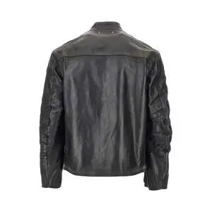 GOLDEN GOOSE Leather Biker Jacket