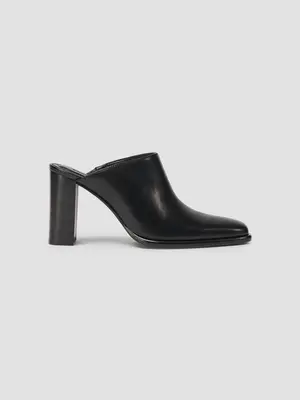 Simkhai Carolyn 85mm Leather Block-heel Mules - Black
