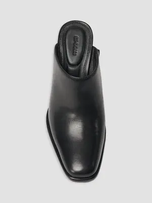 Simkhai Carolyn 85mm Leather Block-heel Mules