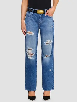 L'Agence Zelda Low-rise Slouchy Straight-leg Jeans