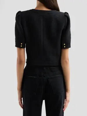 L'Agence Allegra Cotton-blend Cropped Jacket