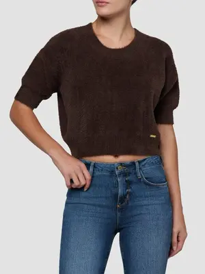 L'Agence Guinevere Crop Sweater