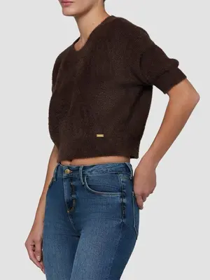 L'Agence Guinevere Crop Sweater