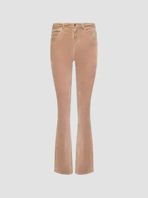 L'Agence Stevie Velvet High-rise Straight-leg Jeans - Dusk