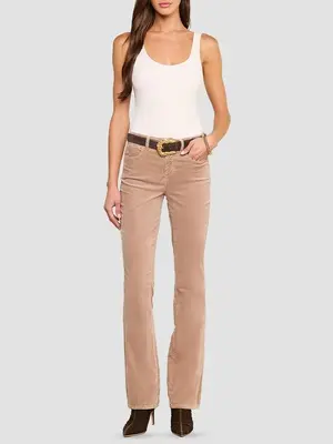 L'Agence Stevie Velvet High-rise Straight-leg Jeans