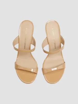 STUART WEITZMAN Nudist 85mm Slide Sandals - Adobe